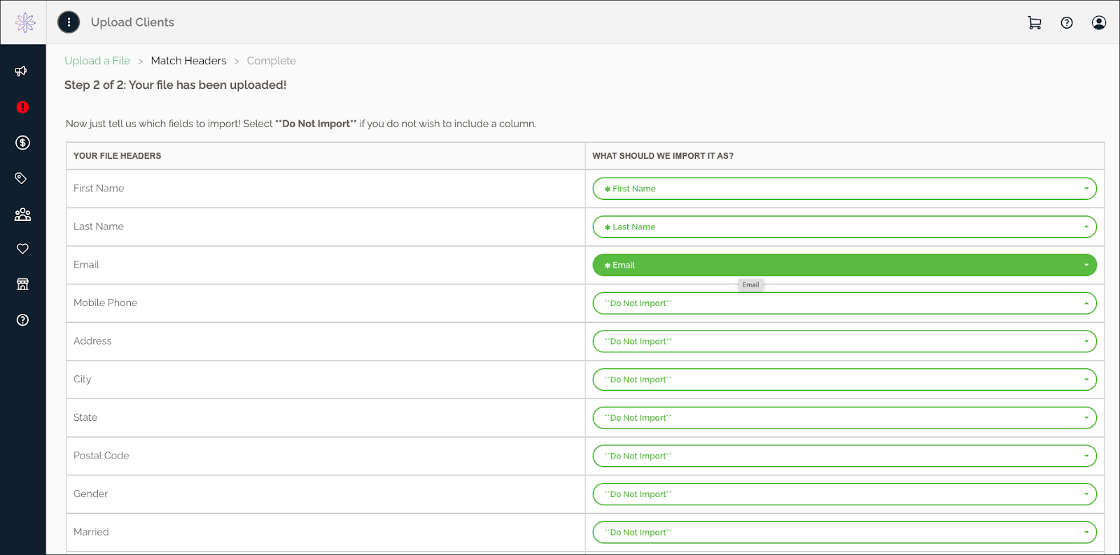 How do I upload clients?
